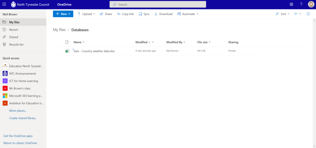 Turning data into graphs - teachictnt.org.uk